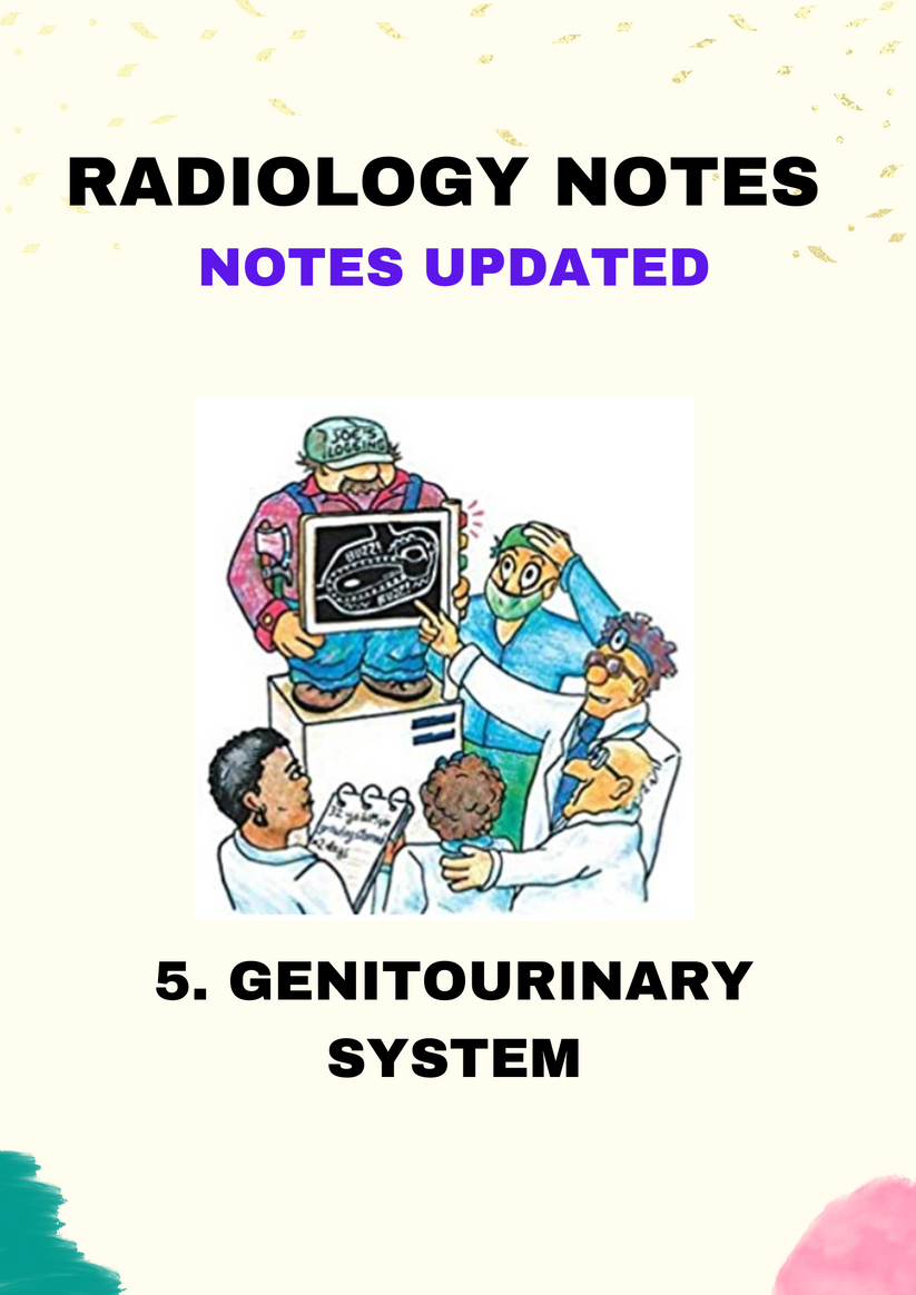 Radiology - GENITOURINARY SYSTEM - Super Speciality - Neet SS Notes ...