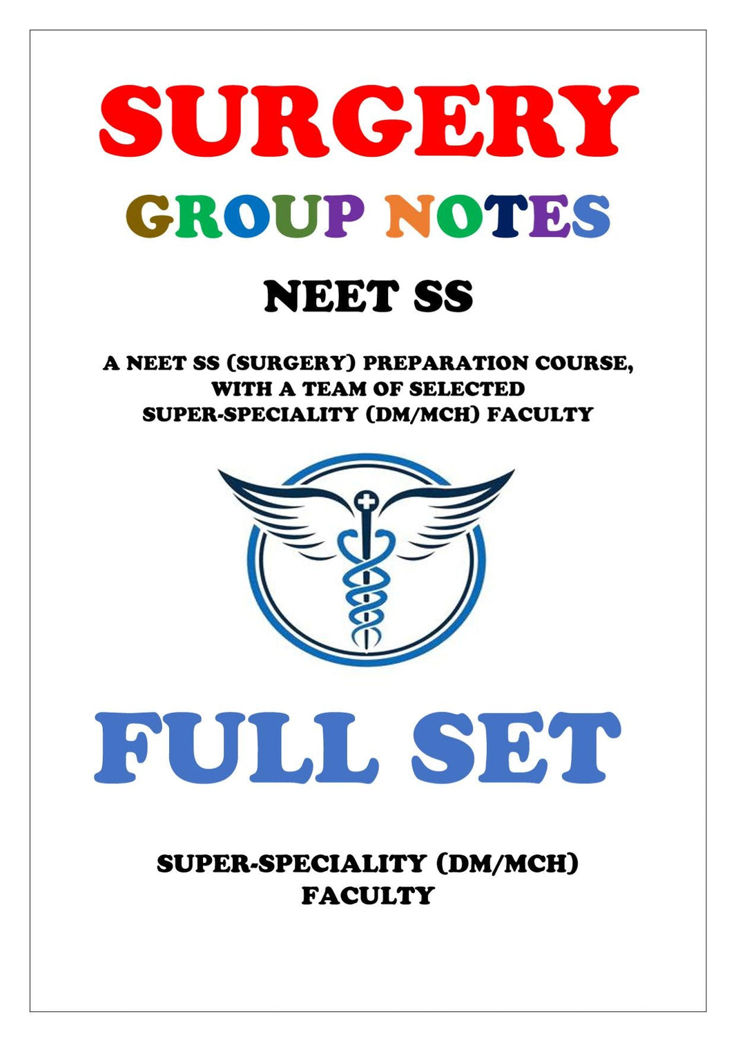 SURGERY GROUP NOTES 2024 – GROVER DOCUMENTATION